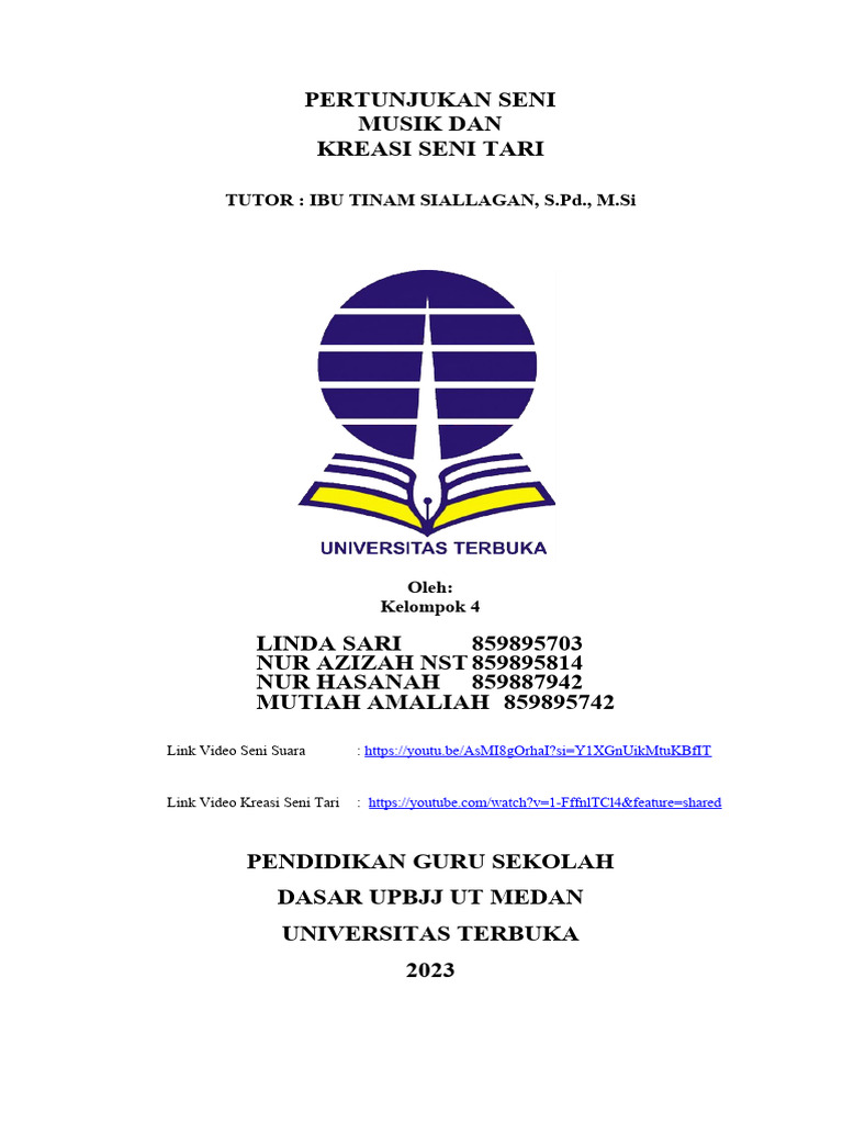 TT3 Pendidikan Seni Di SD | PDF | Seni