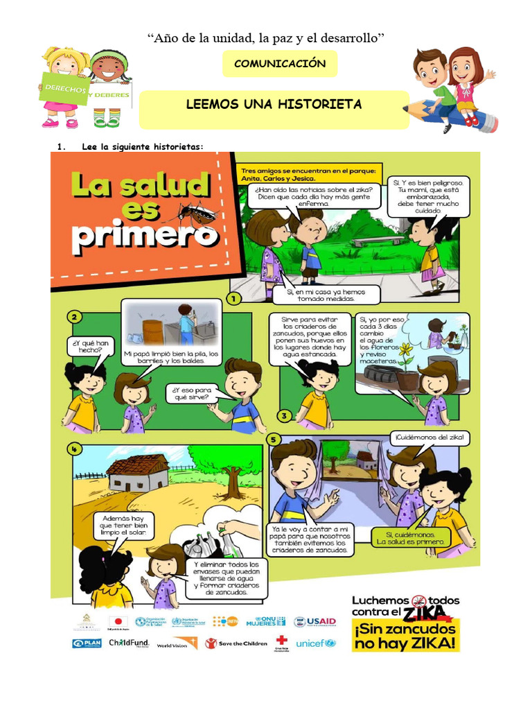 Ficha Mierc Com Leemos Una Historieta Sobre El Derecho A Un Nombre Pdf