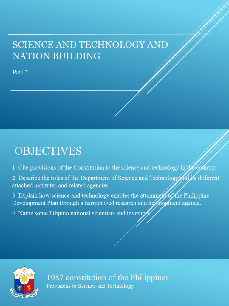 Science and Technology and Nation Building | PDF | Science | Science ...