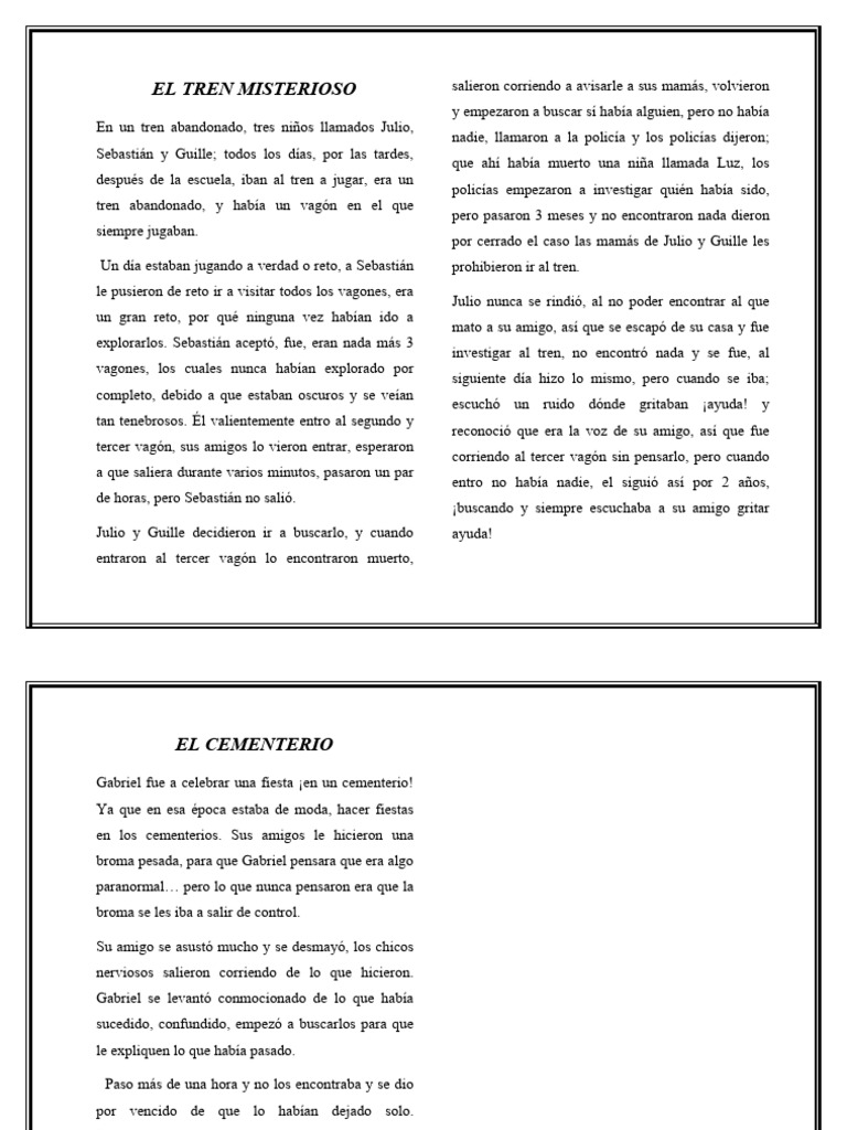 Cuentos de Terror | PDF