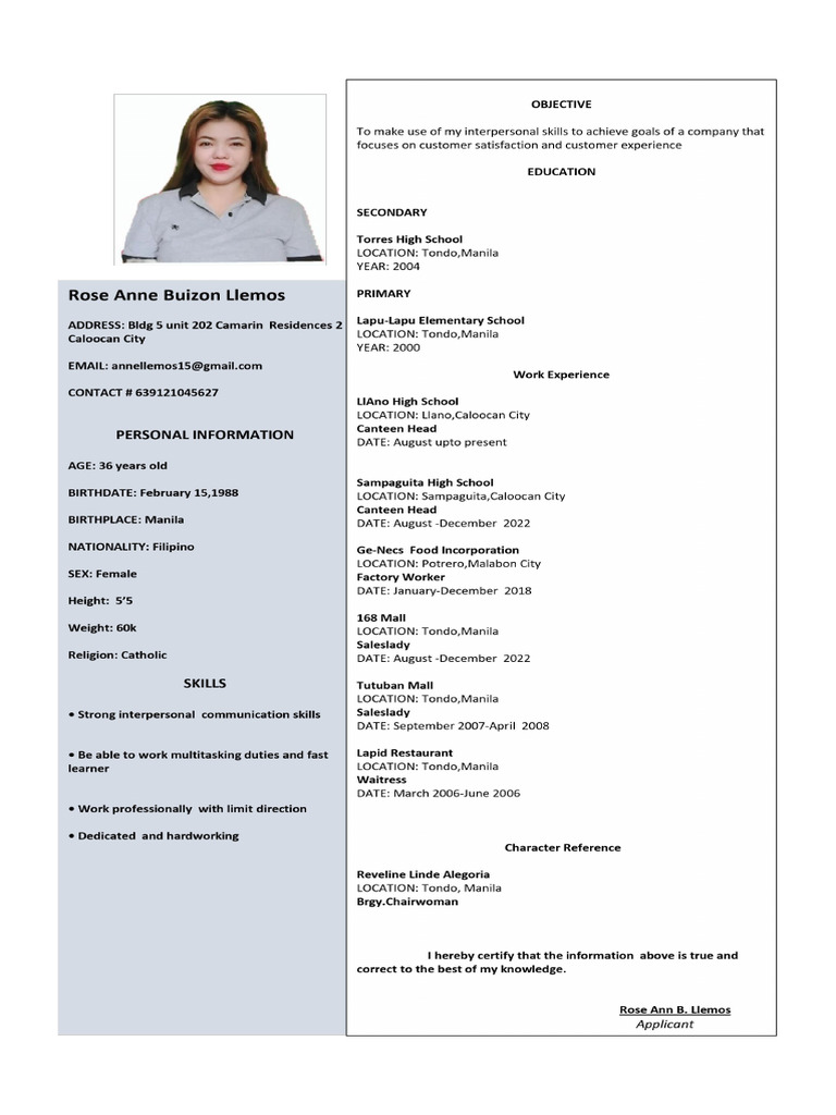 Final Anne Resume | PDF