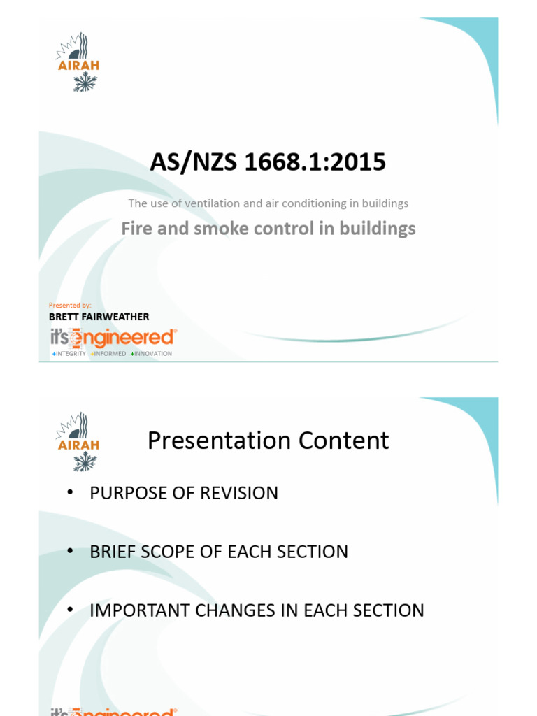 AS/NZS 1668.1:2015 Overview | PDF | Ventilation (Architecture) | Duct ...
