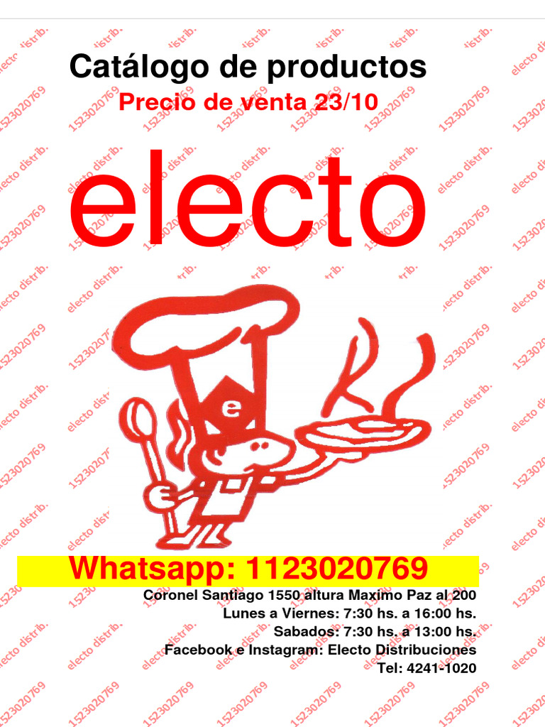 Catalogo Electo | PDF | Salsa de tomate | Tocino