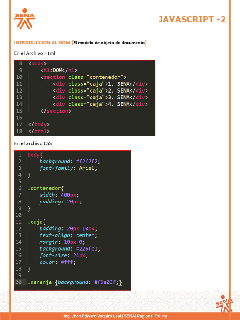 Javascript 2 | PDF | Script Java | Modelo de objeto de documento