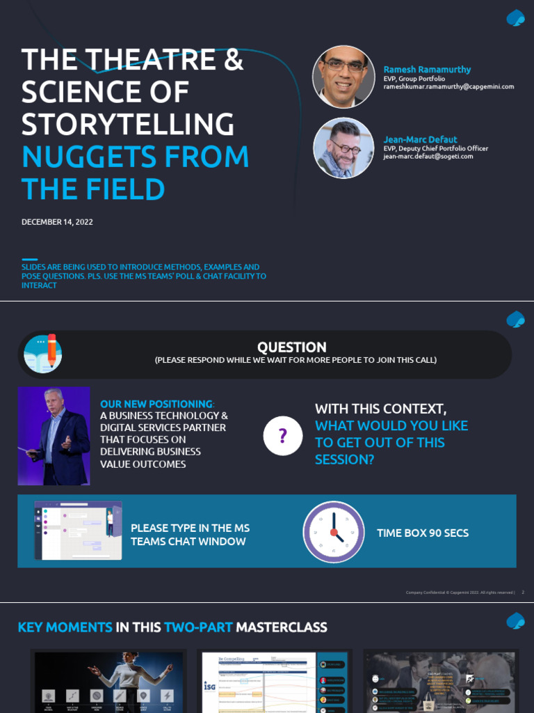 Storytelling Masterclass Part 1 FINAL Share | PDF | Analytics ...