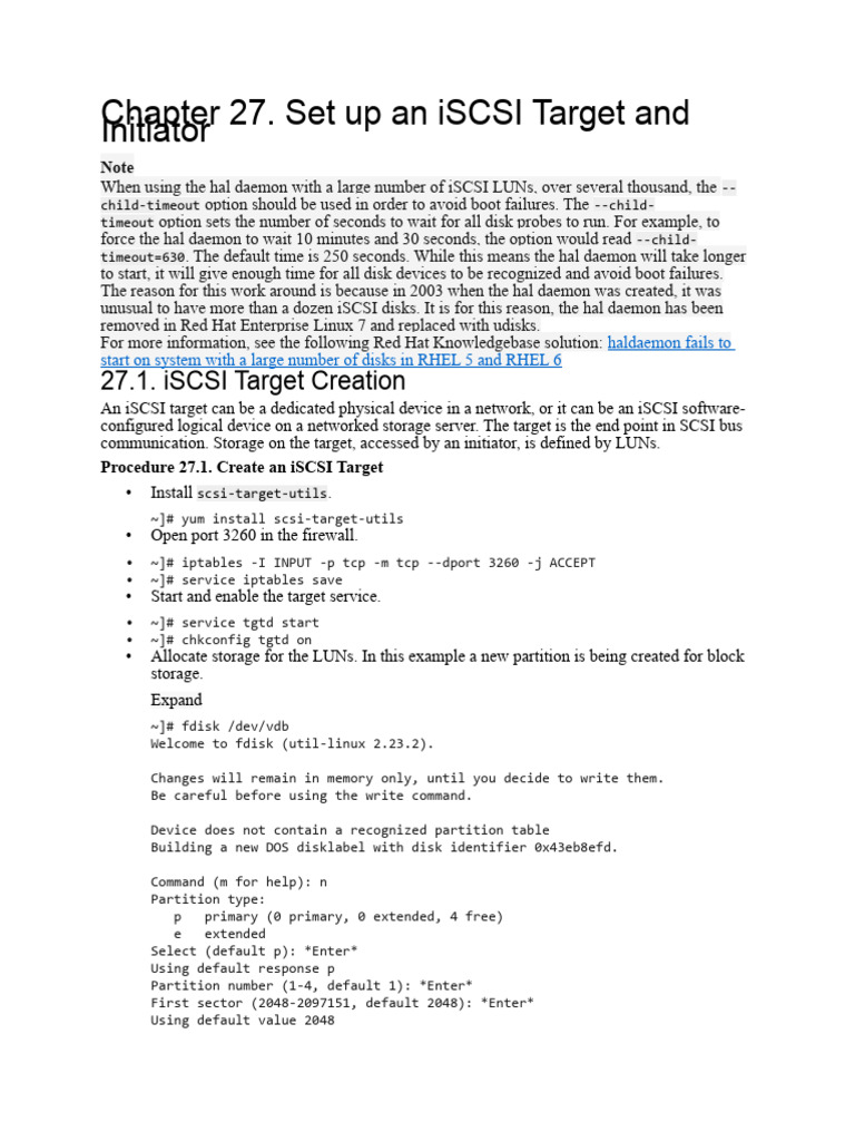 Iscsi Configuration | PDF | Computer Data Storage | Operating System Technology