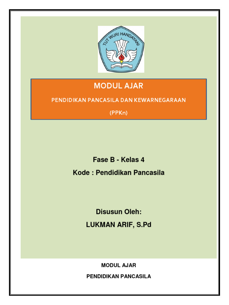 Modul Ajar Pend Pancasila. | PDF