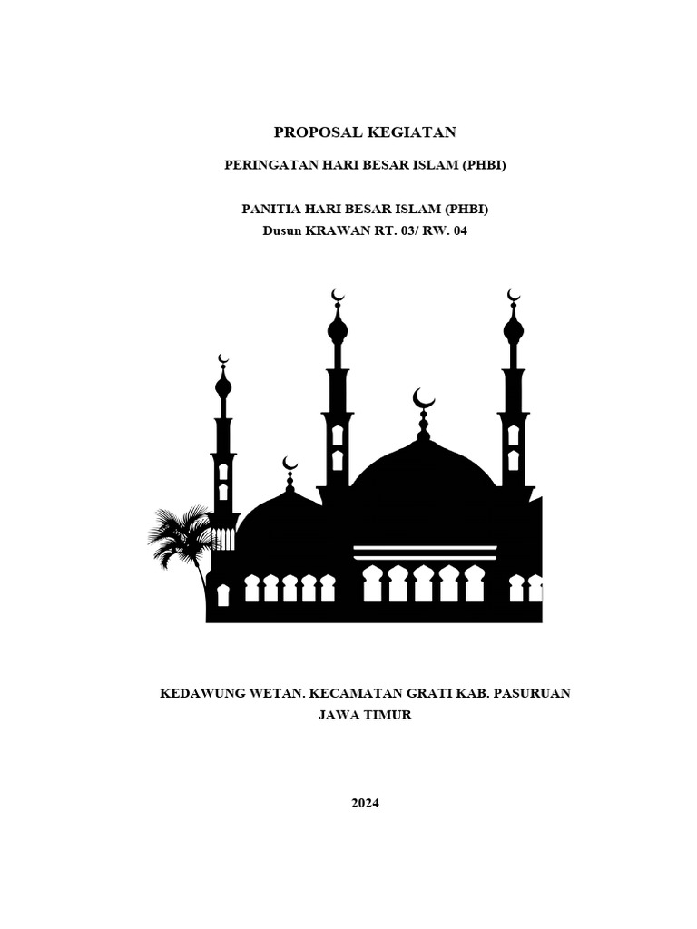 Proposal Kegiatan Hari Besar Islam | PDF