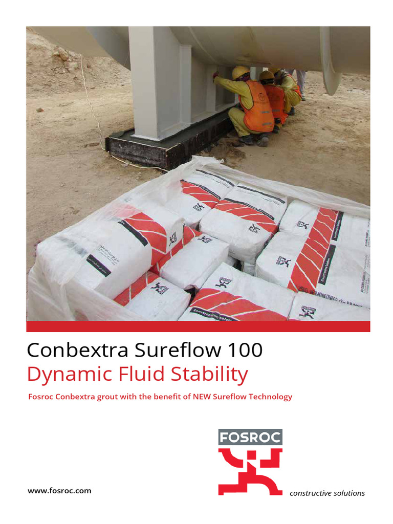 Fosroc Conbextra Sureflow 100 Brochure | PDF | Specification (Technical Standard) | Building ...