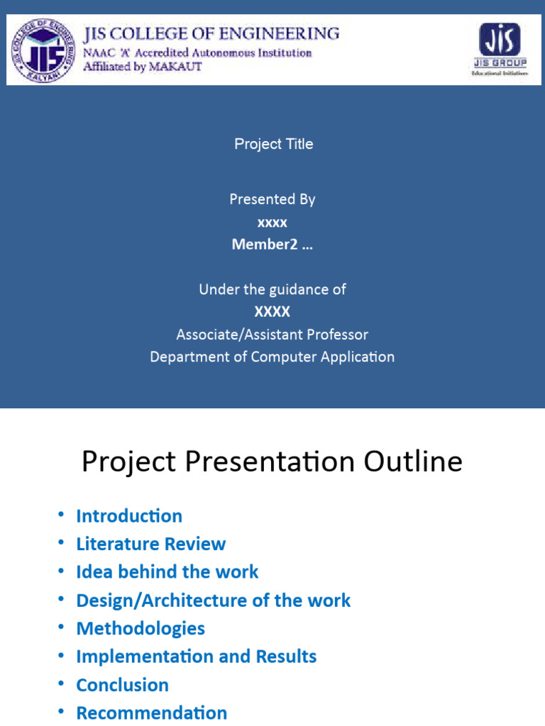 Seminar Project Presentation Outline | PDF | Art | Computers