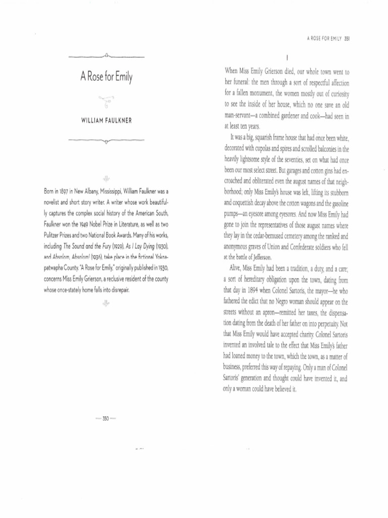 A Rose For Emily | PDF