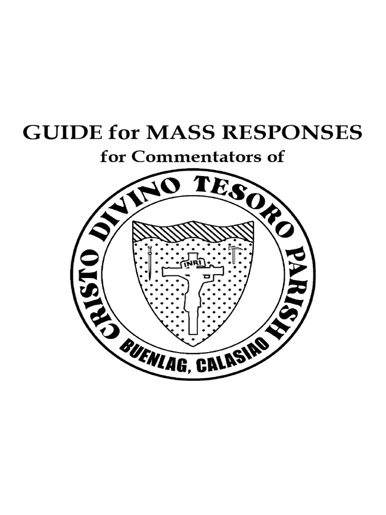 Guide For Mass Responses | PDF | Mass (Liturgy) | Eucharist