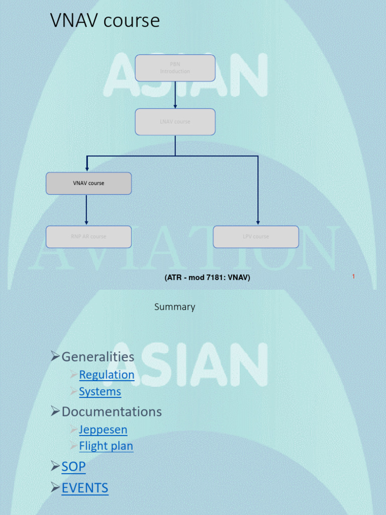 VNAV - Course - V1.1 2 | PDF | Transport | Transport Safety