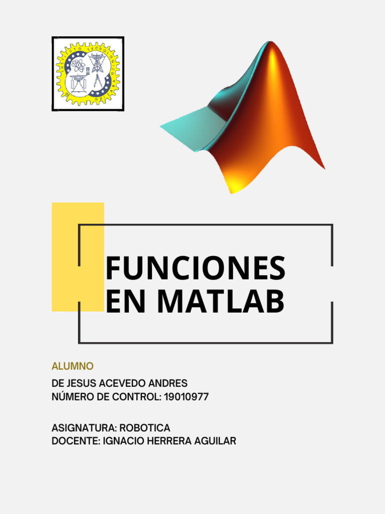 Funciones MATLAB | PDF | Matriz (Matemáticas) | Rotación