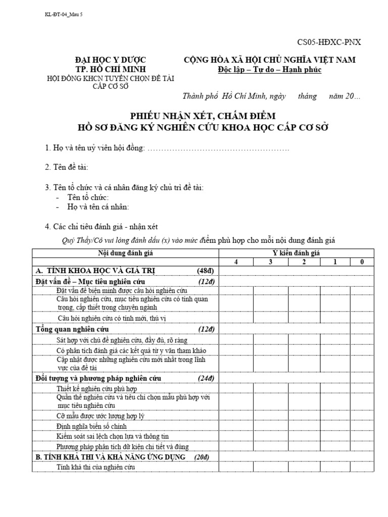 CS05 - HDXC - PNX - Phieu Cham Diem | PDF