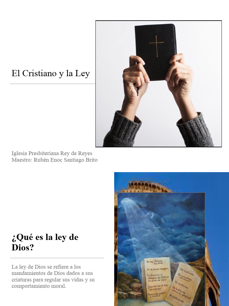 El Cristiano y La Ley | PDF | Pecado | Creencia religiosa y doctrina