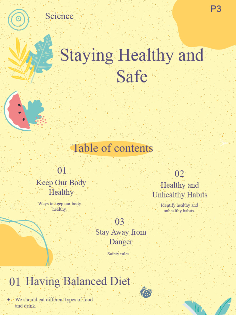 Healthy Habits for Kids' Wellbeing | PDF | Foods | Vitamin