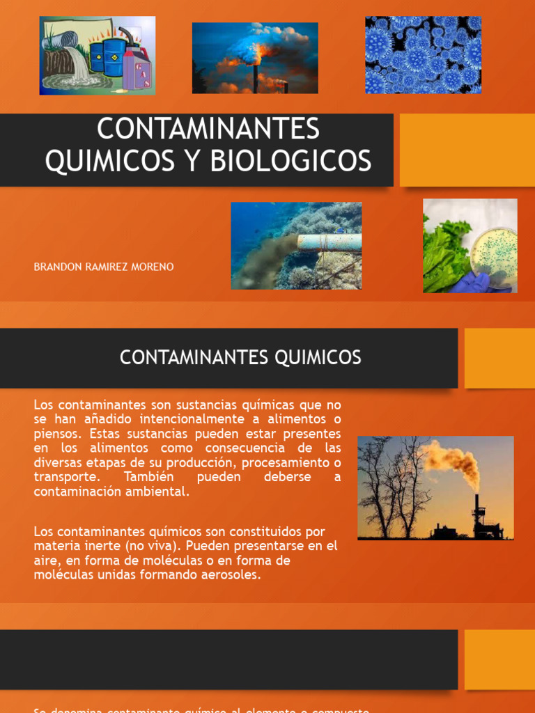 Contaminantes Químicos y Biológicos | PDF | Contaminación | Infección