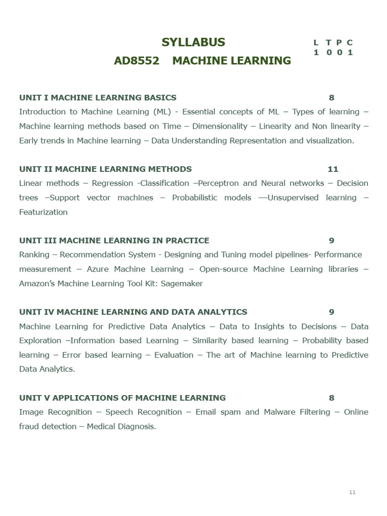 ML Unit V | PDF | Machine Learning | Support Vector Machine