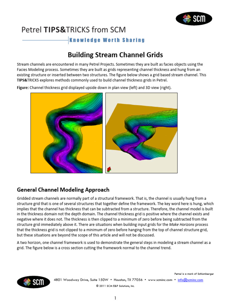 Modeling Stream Channels Petrel | PDF | Applied Mathematics