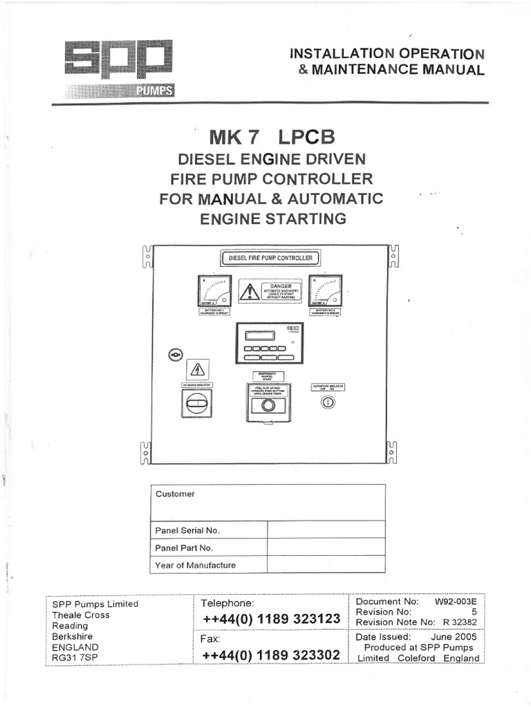 14 Diesel Engine Control Panel | PDF