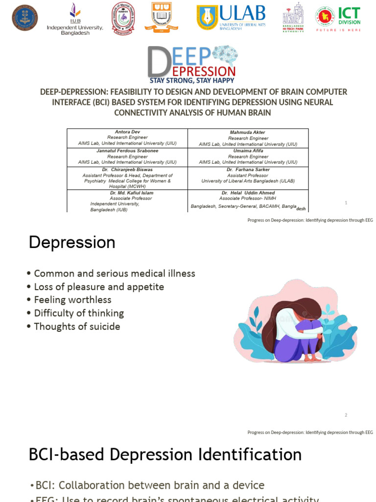 DEEP-DEPRESSION-progress Report-2 | PDF | Electroencephalography ...