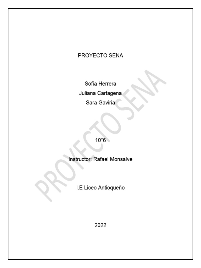 Proyecto Sena | PDF | Circuito cerrado de televisión | Informática