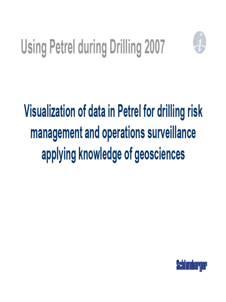Using Petrel During Drilling | PDF | Computing