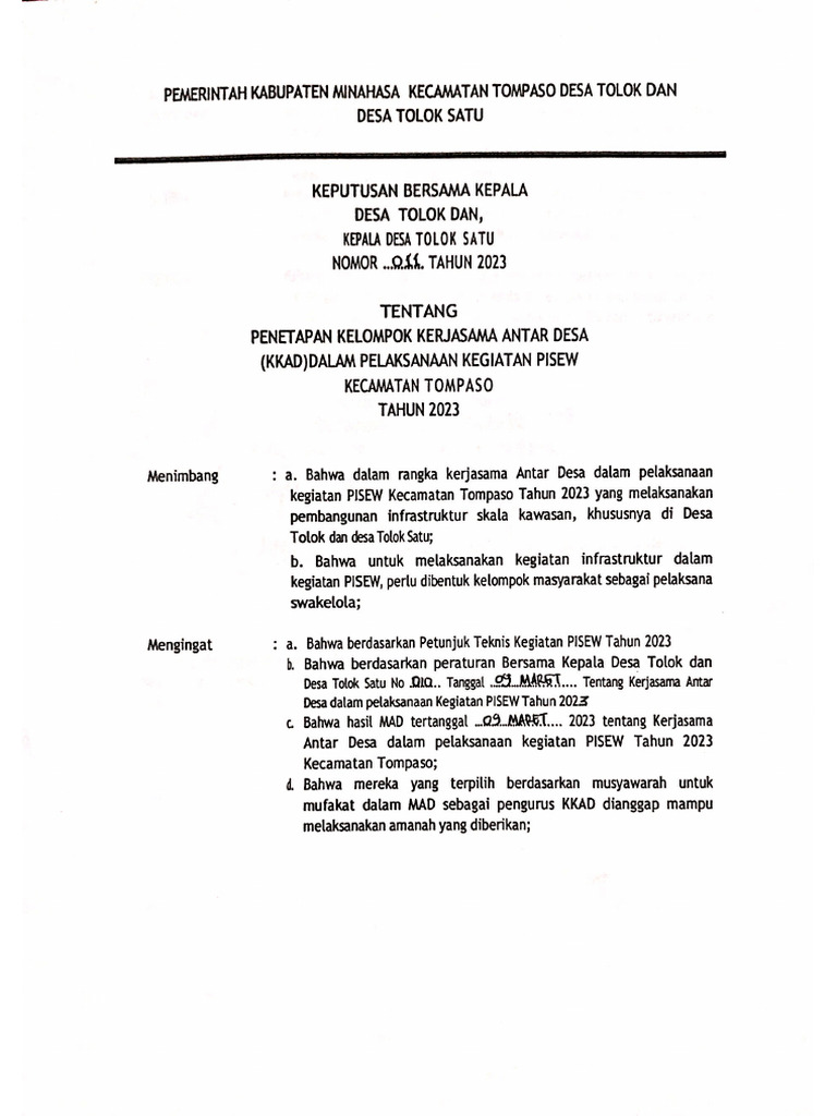 SK Kkad Tompaso | PDF