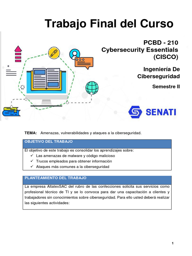 PCBD-210 Trabajofinal | PDF | Malware | Seguridad