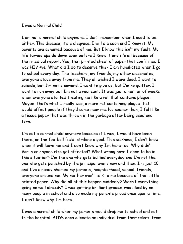 I Was A Normal Child | PDF | Self-Improvement | Lifestyle