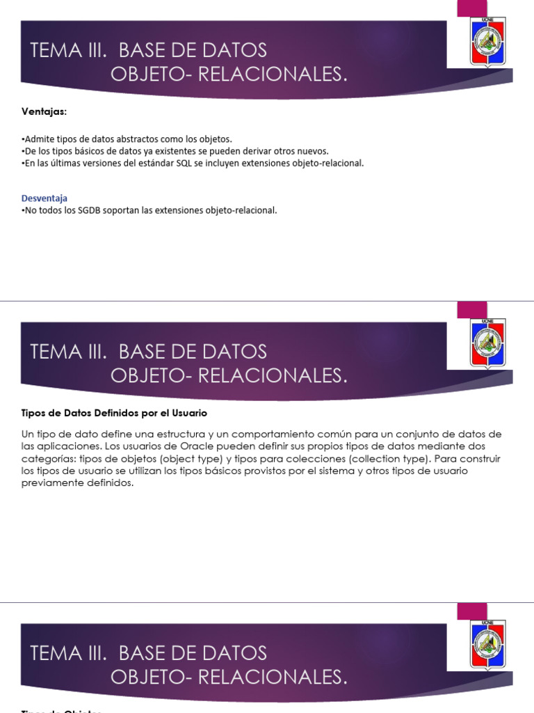 Clase7 BDII Teoria | PDF | Objeto (informática) | Bases de datos