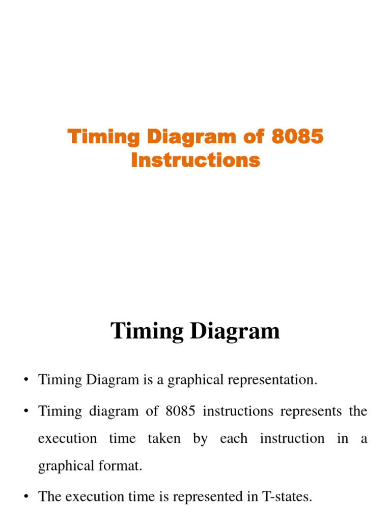 Timing Diagram MP 8085 | PDF | Central Processing Unit | Input/Output