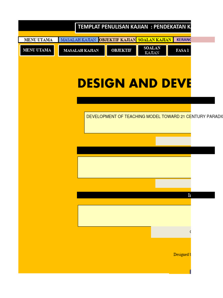 Develop New DDR TCD | PDF