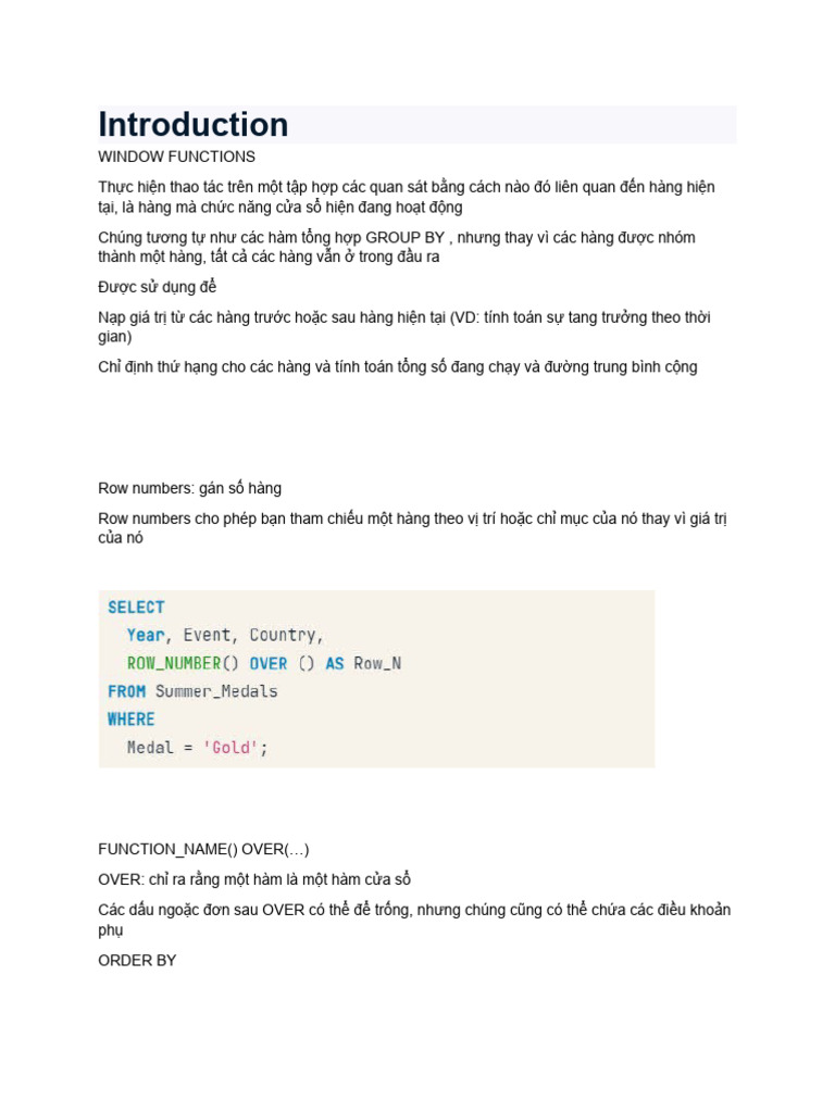 Postgresql Summary Stats And Window Functions Pdf
