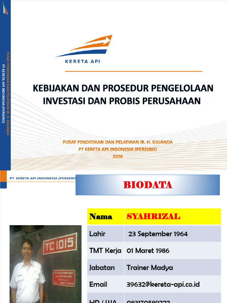 BI.1 Kebijakan Dan Prosedur Investasi Dan Probis Perusahaan | PDF