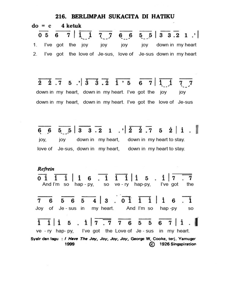 I've Got That Joy Joy Joy | PDF