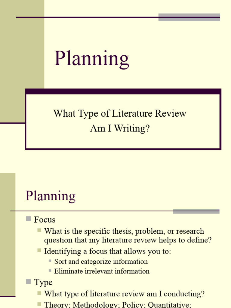 Guide to Writing a Literature Review | PDF | Analysis | Literature Review
