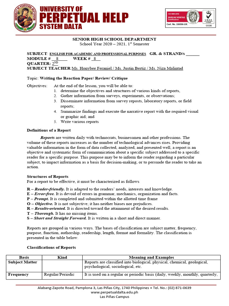 EAPP - MODULE 8 2nd QTR | PDF | Experiment | Thesis