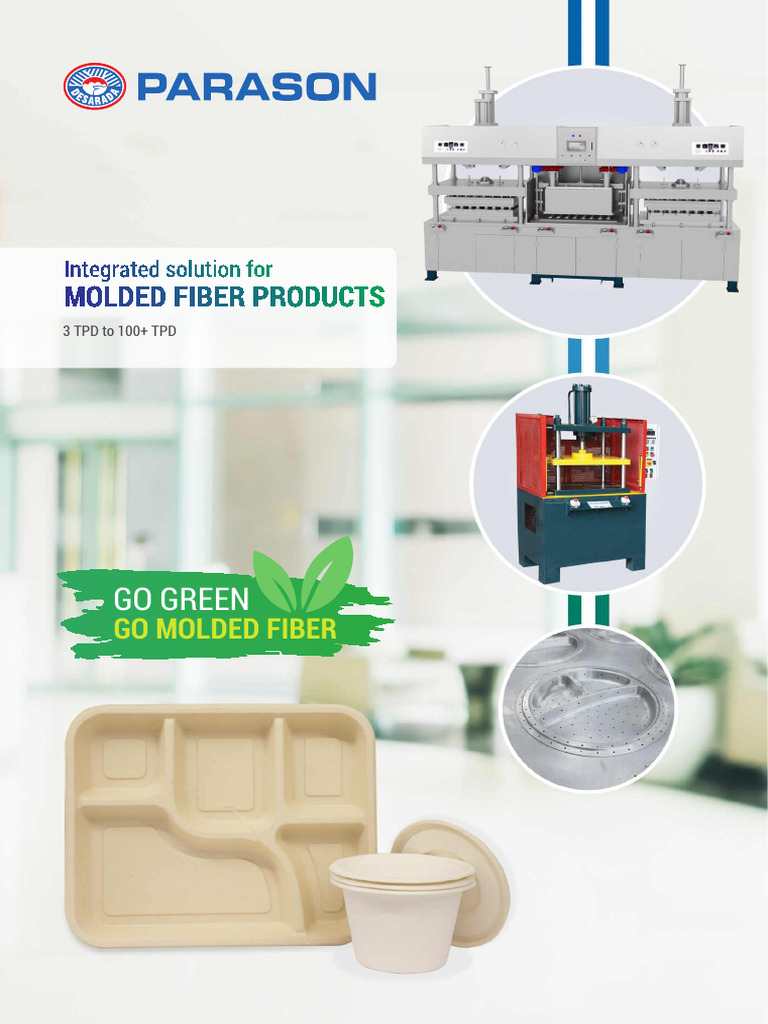 Molded Fiber Production Solutions | PDF | Pulp (Paper) | Mechanical ...