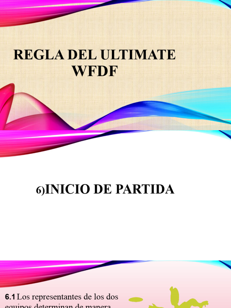 Regla #6 Del Ultimate WFDF | PDF