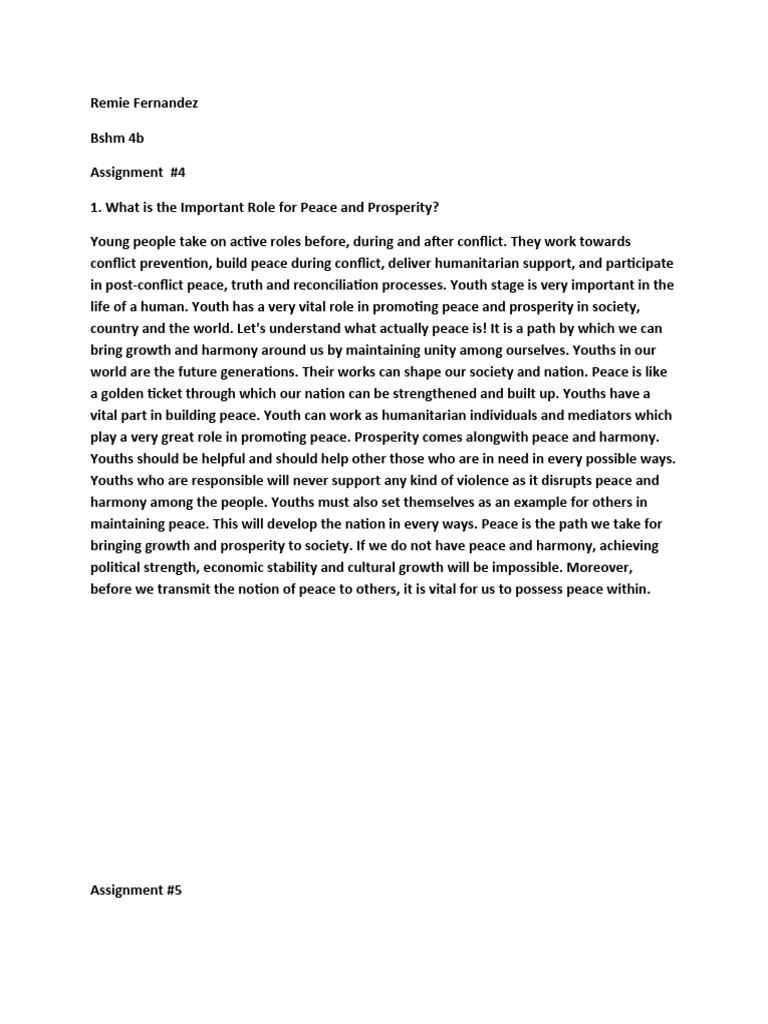 Ass#4 Ass#5 Ass#6 Ass#7 Fernandez | PDF | Rights | Peace