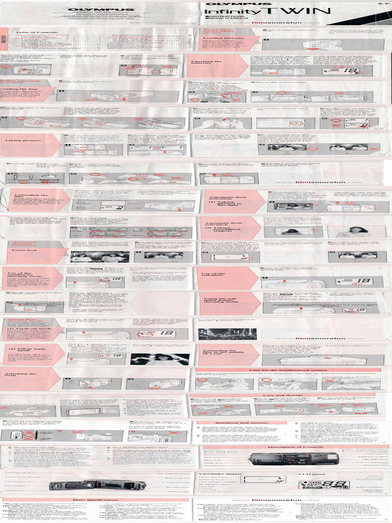 Olympus Infinity Twin User Manual FIMF | PDF