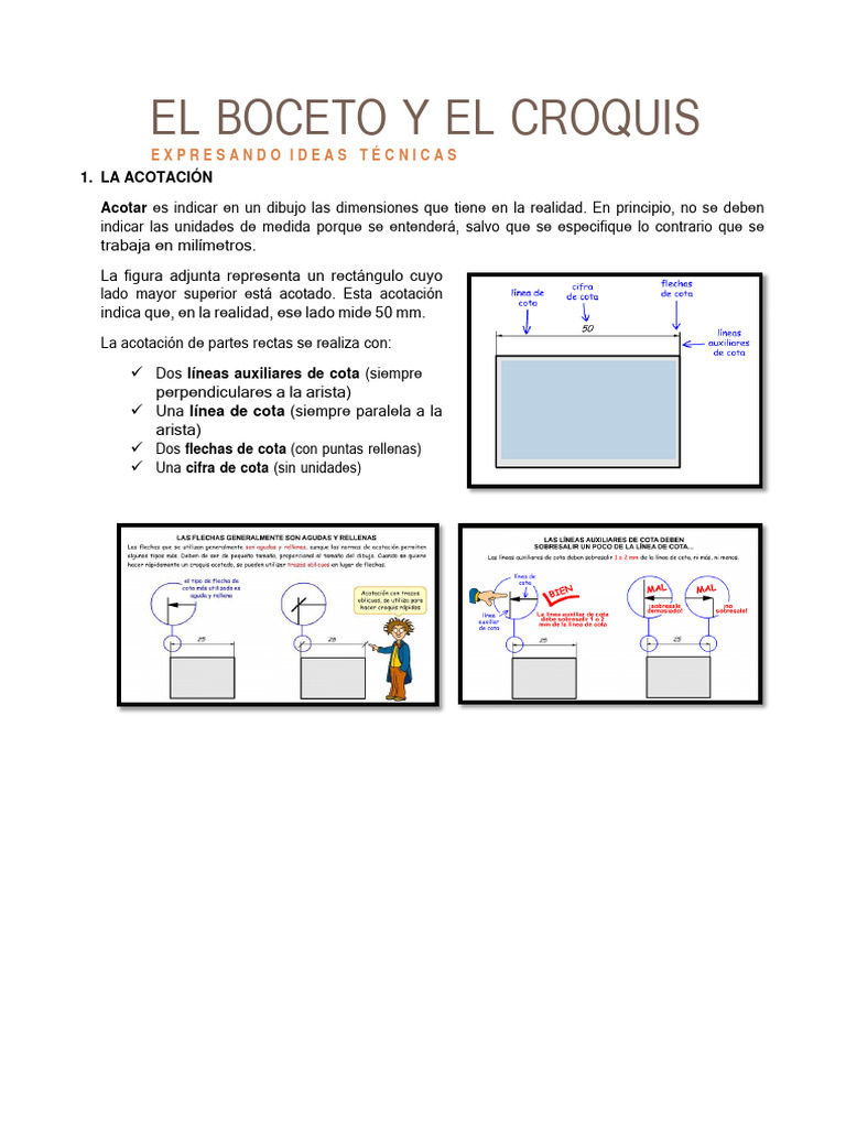 29 El Boceto y El Croquis Ejercicios | PDF | Dibujo | Geometría