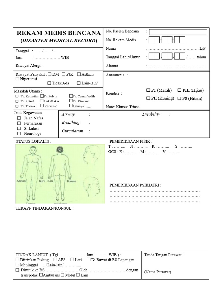 Form Rekam Medis | PDF
