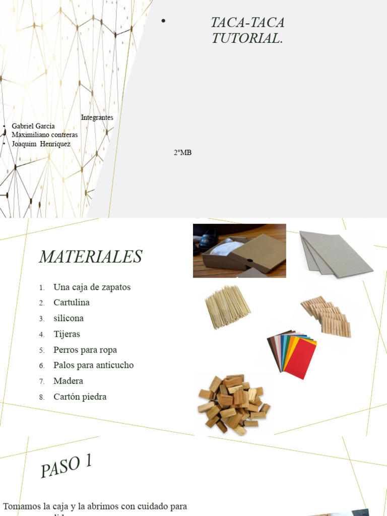 Tutorial de Taca-Taca Casero | PDF