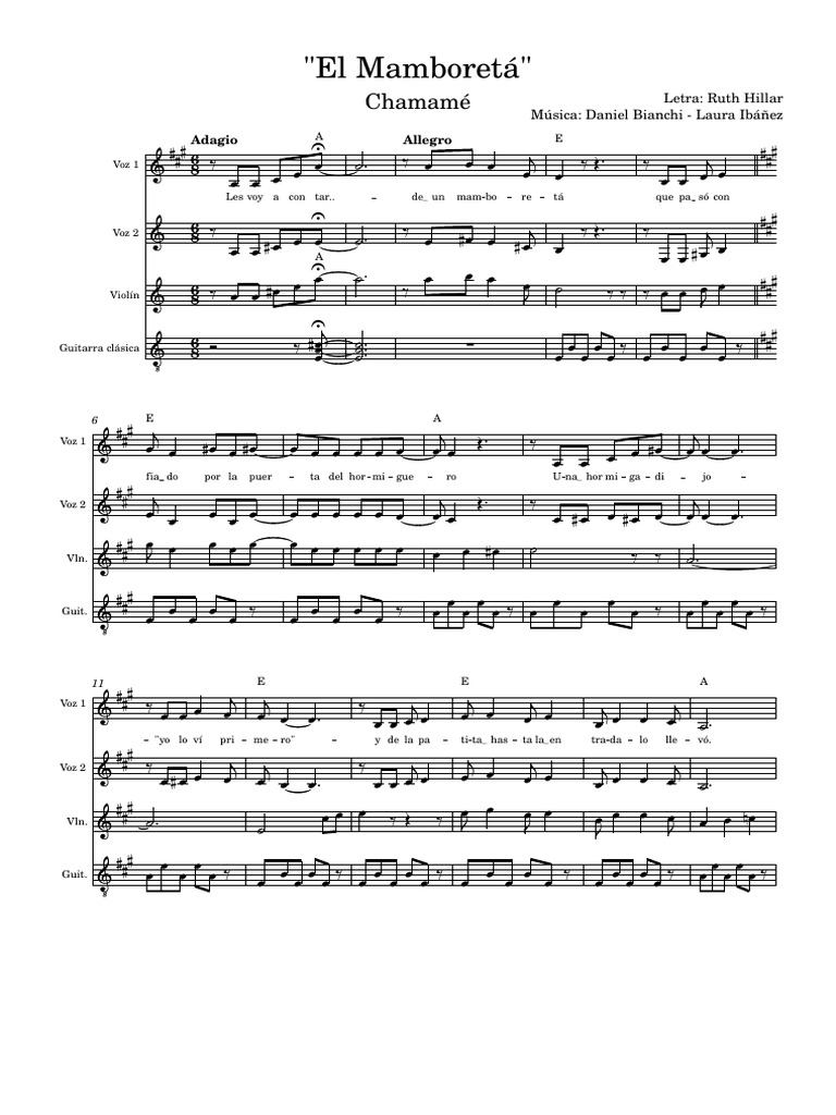 03 - Mamboreta | PDF | Formas musicales | Elementos de la música