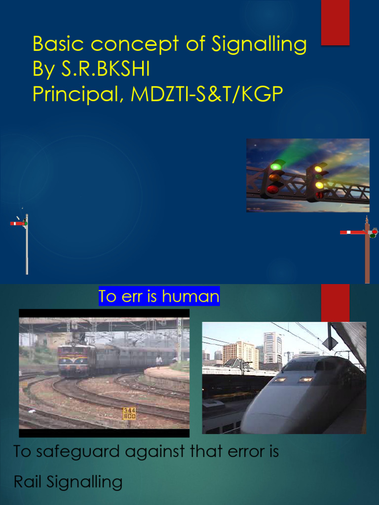 Basic Concepts of Signalling | PDF | Railway Safety | Transport