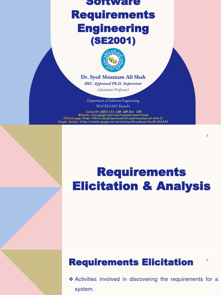 Lecture 09 - SRE - SE2001 (BSE) | PDF | System | Systems Science