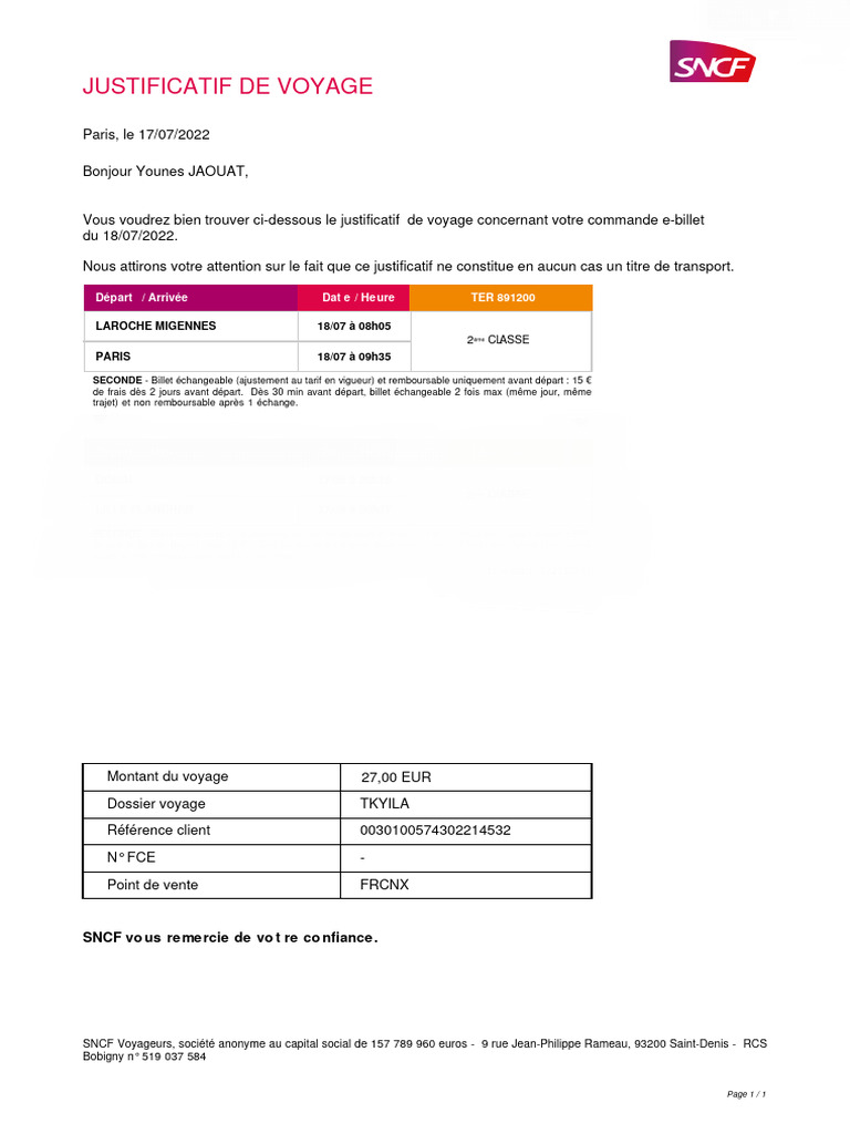 SNCF 2 | PDF | Transport ferroviaire | Transport ferroviaire de passagers